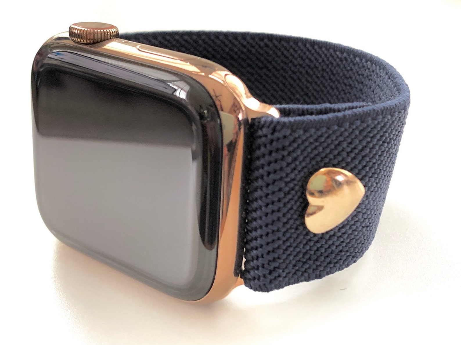 Apple Watch Band Elastic Stretch Comfort Band 38,40mm and 42,44mm Navy ...