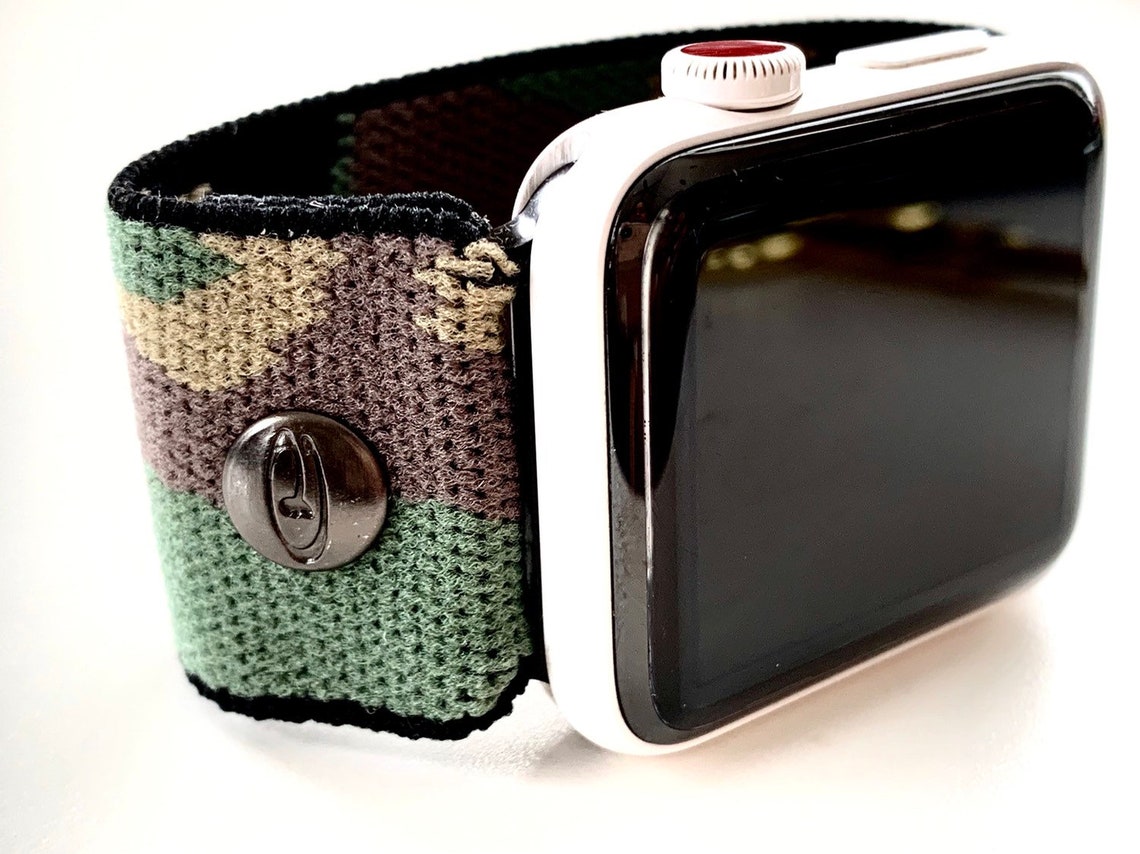 Apple Watch Elastic Apple Watch Band Camo Signature Original - Etsy