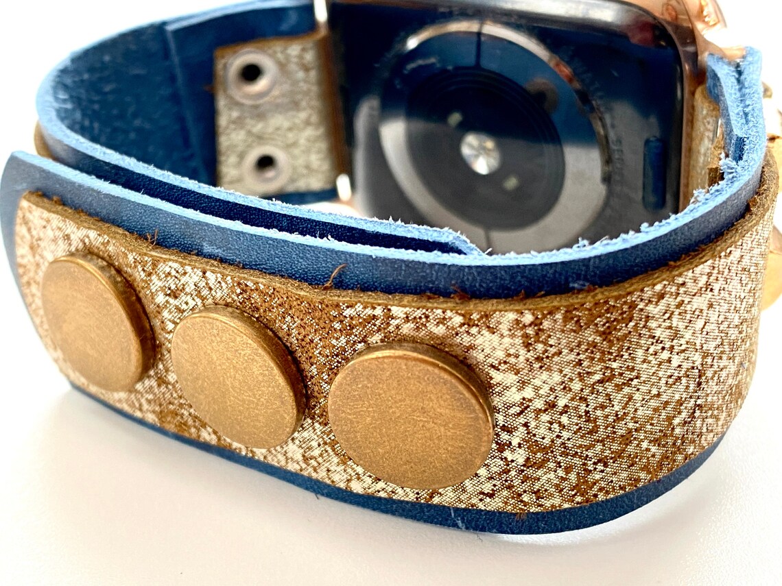 Apple Watch Band Handmade With Up-cycled Leather - Etsy