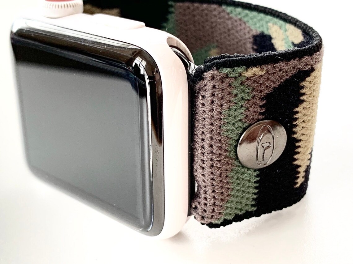 Apple Watch Elastic Apple Watch Band Camo Signature Original - Etsy