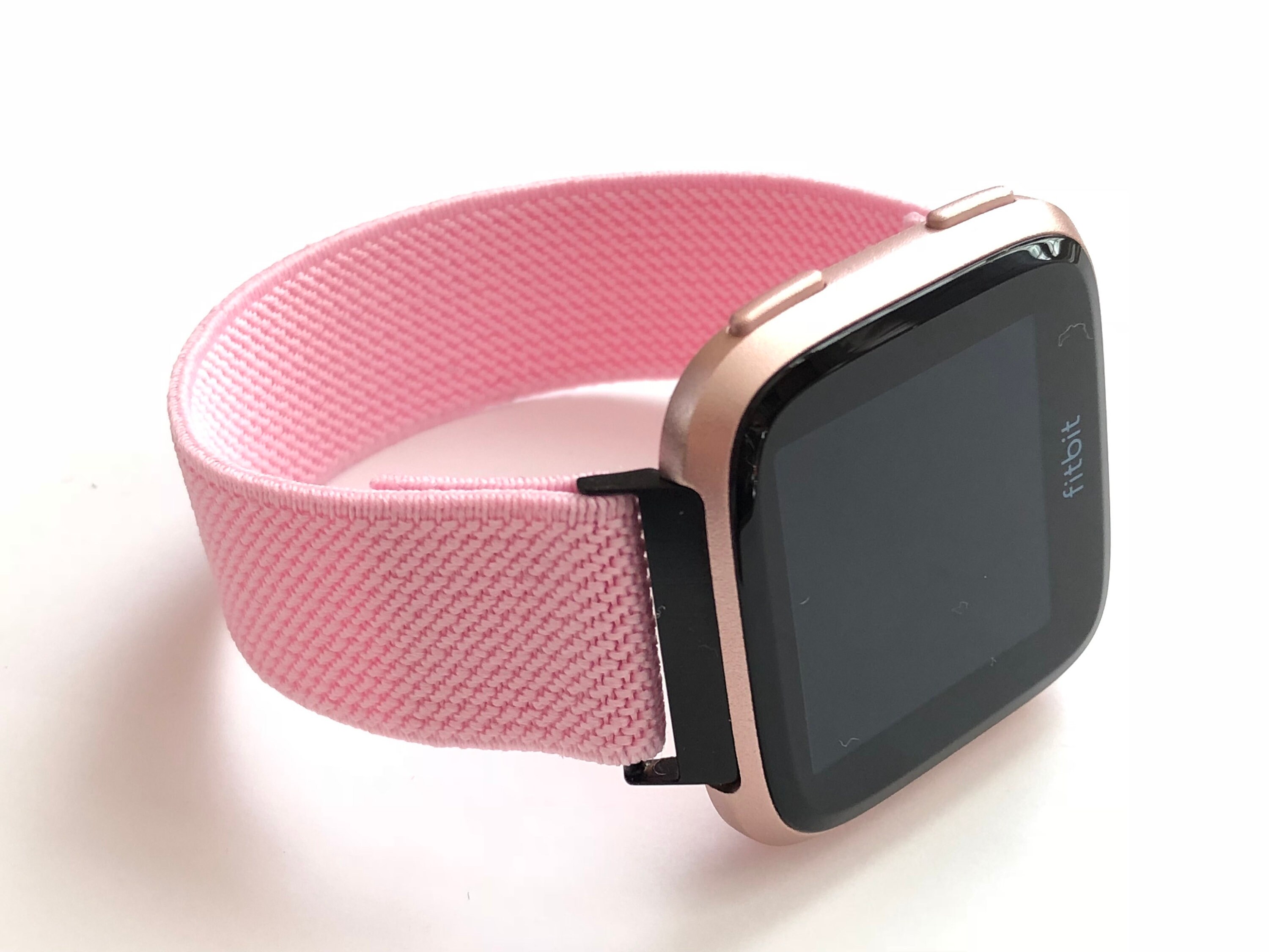 Fitbit VERSA Pink Slim Line Elastic Watch Band - Etsy