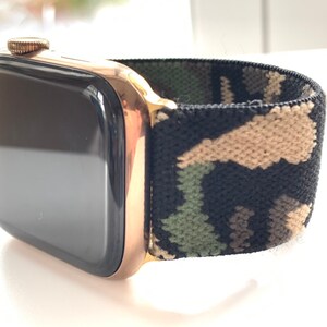 Apple Watch - Elastic Apple Watch Band NEW Camo Band Fits ALL Apple ...
