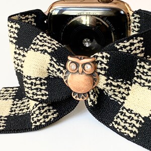 Elastic Apple Watch Band Bow Tie Adjustable Band LIMITED Edition SILVER ...