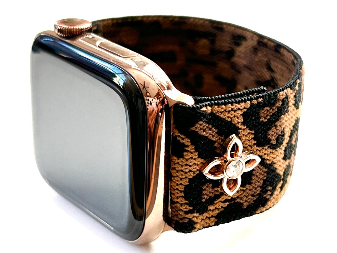 Designer Leopard Elastic Apple Watch Band Fits ALL Apple Watches - Etsy