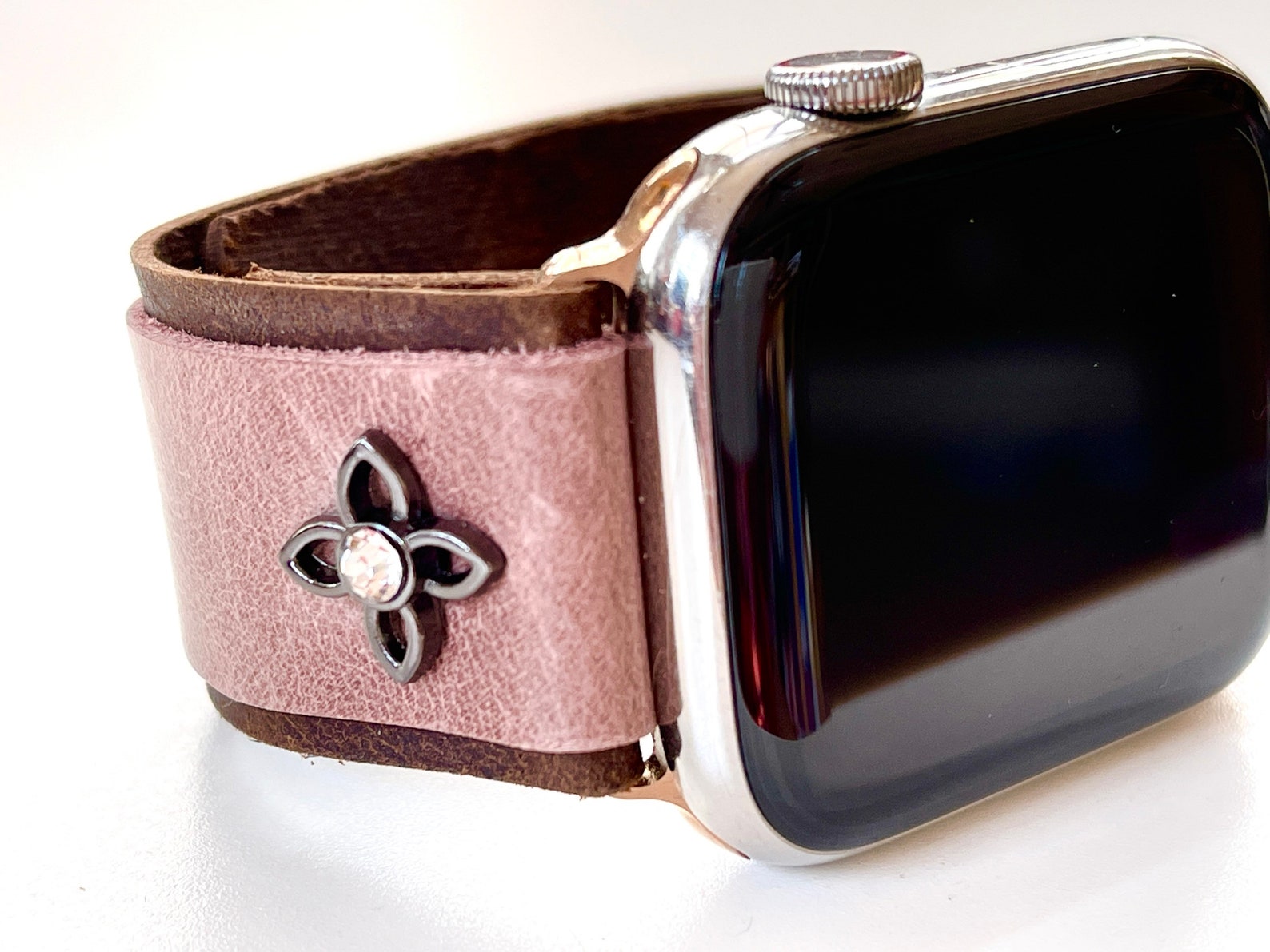 Leather Apple Watch Band Handmade With Up-cycled Recycled - Etsy