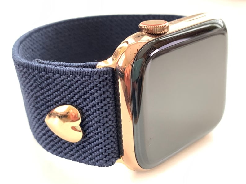 Apple Watch Band Elastic Stretch Comfort Band 38,40mm and 42,44mm Navy ...