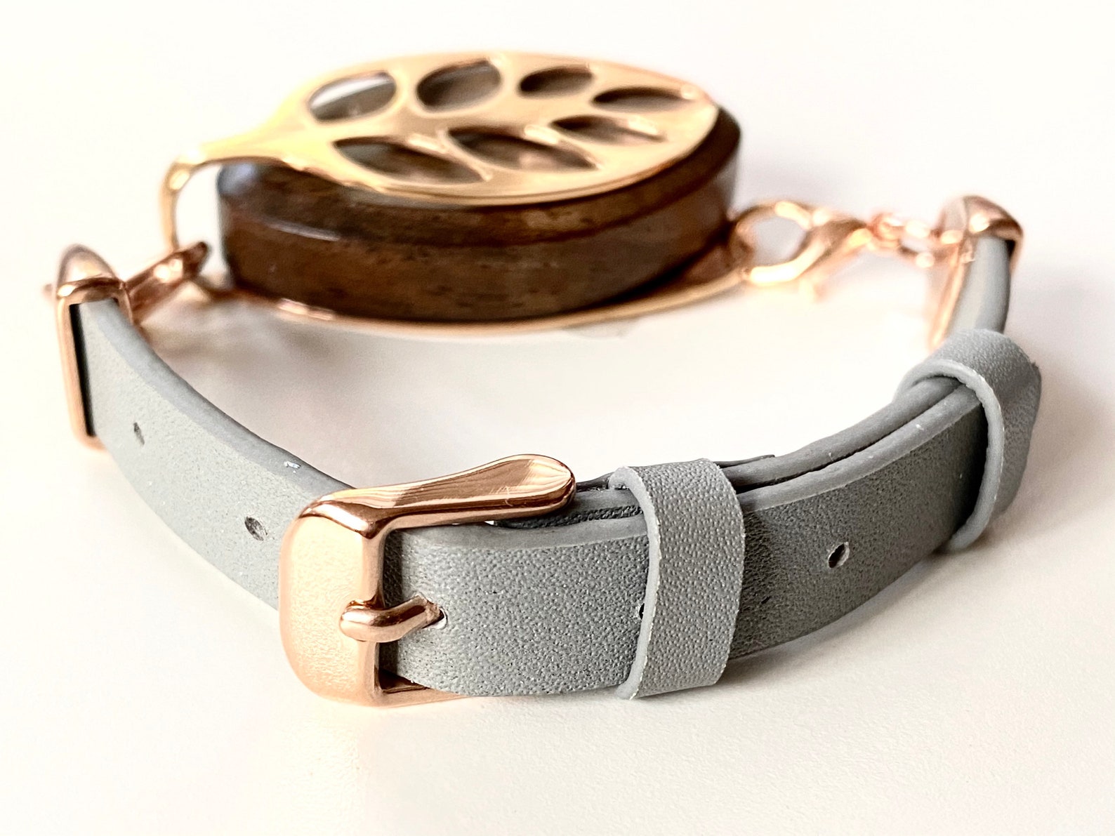 Bellabeat Leaf Leather Bands bracelet MORE Colors Rose Gold | Etsy