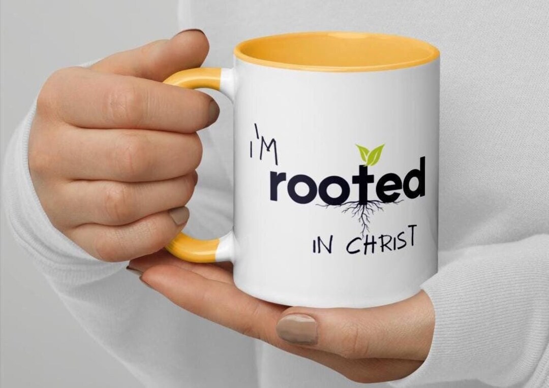 Rooted in Christ Mug | Christian Inspirational Mug |faith-based Coffee ...