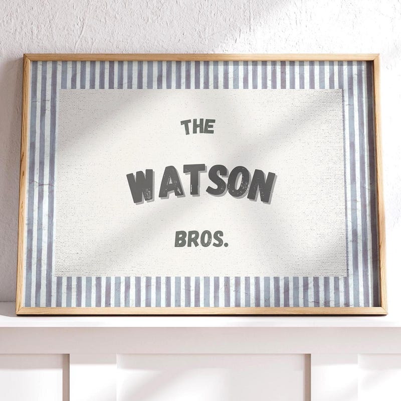 Brothers Sign - Etsy
