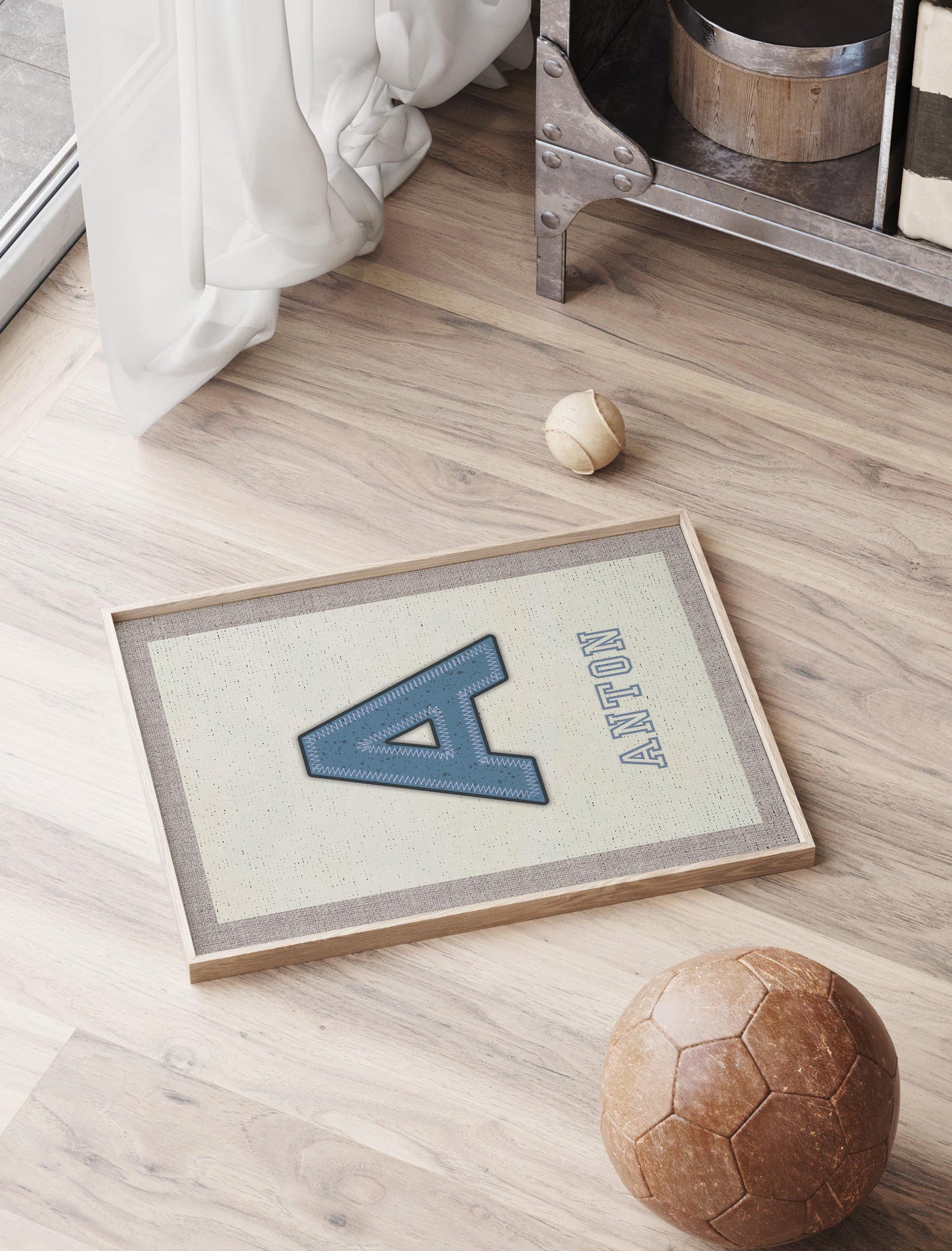 Custom Sports Style Kids Name Print, Custom Kids Wall Art, Boys Room ...