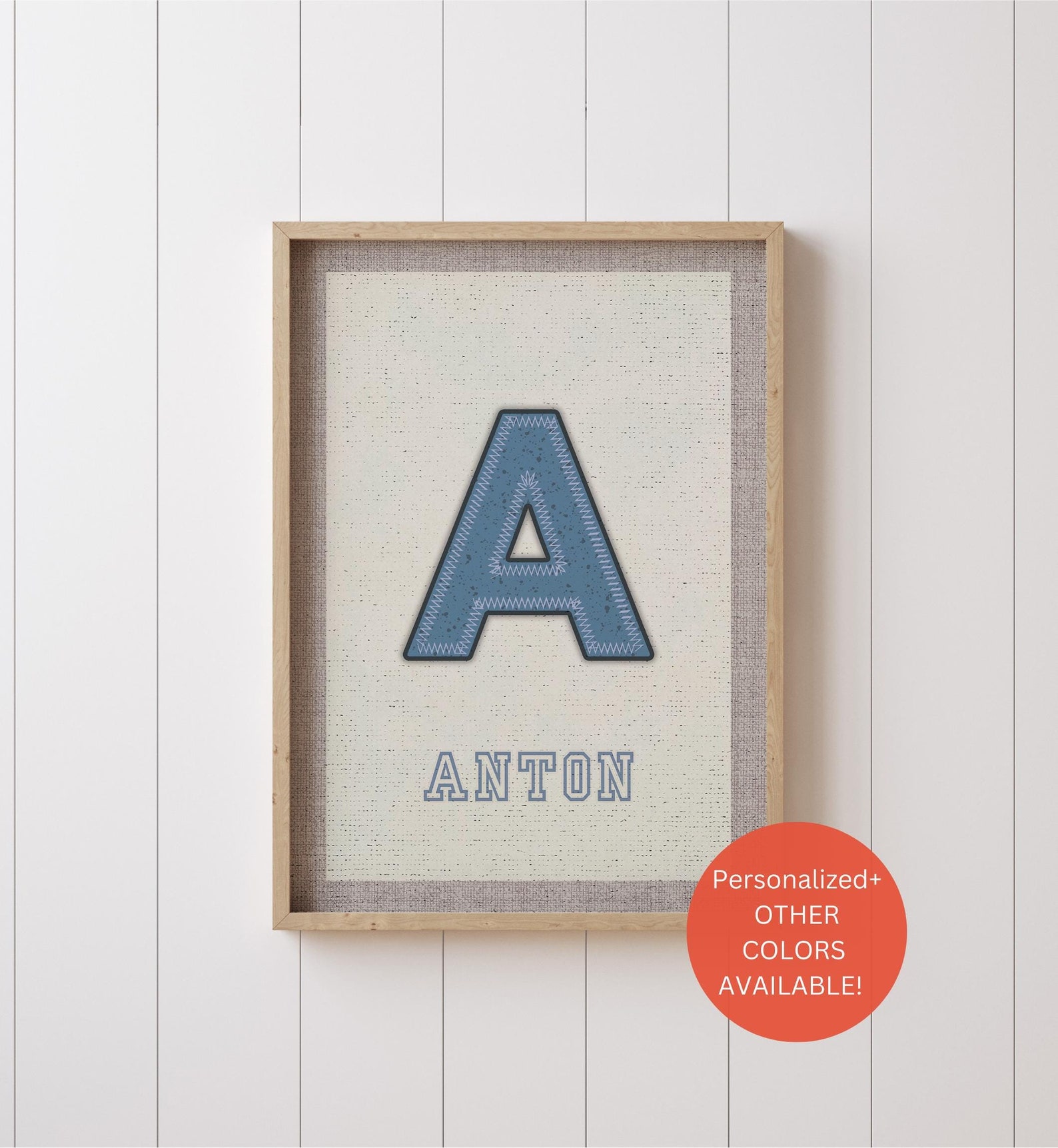 Custom Sports Style Kids Name Print, Custom Kids Wall Art, Boys Room ...