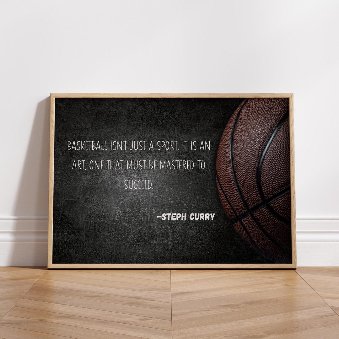Basketball Quote Wall Art, Motivational Sports Poster, Printable ...