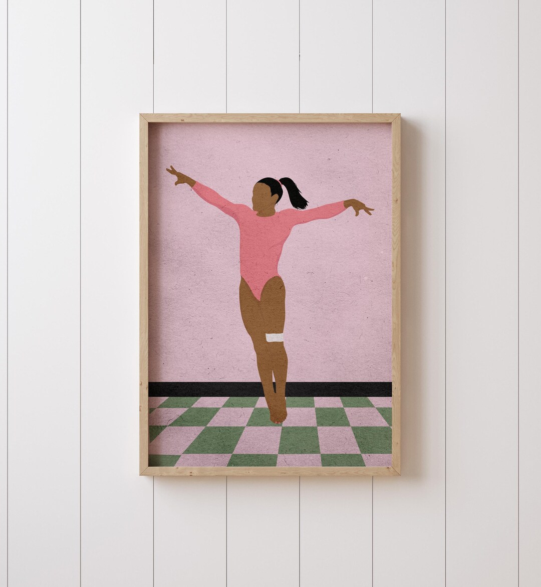Gymnastics Wall Art for Kids – Inspirational Gymnast Print – Girls ...