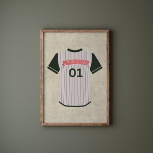 Custom Baseball Jersey Print for Kids – Personalized Name and Number ...