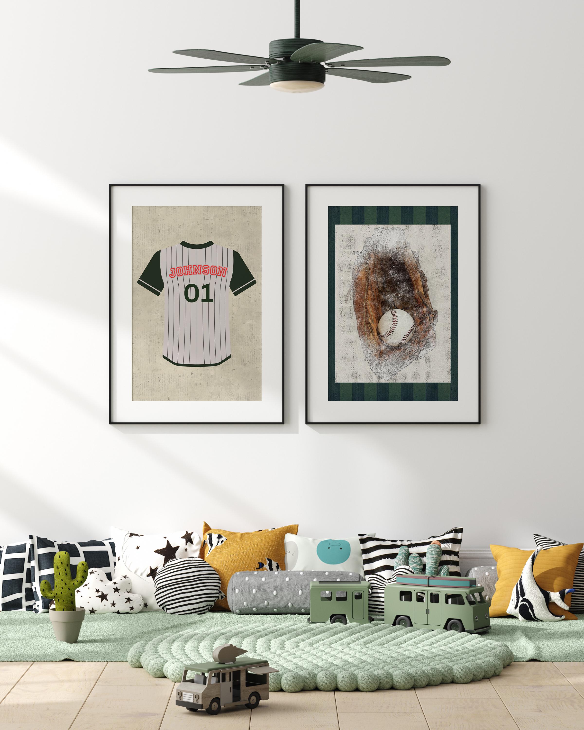Custom Baseball Jersey Print for Kids – Personalized Name and Number ...