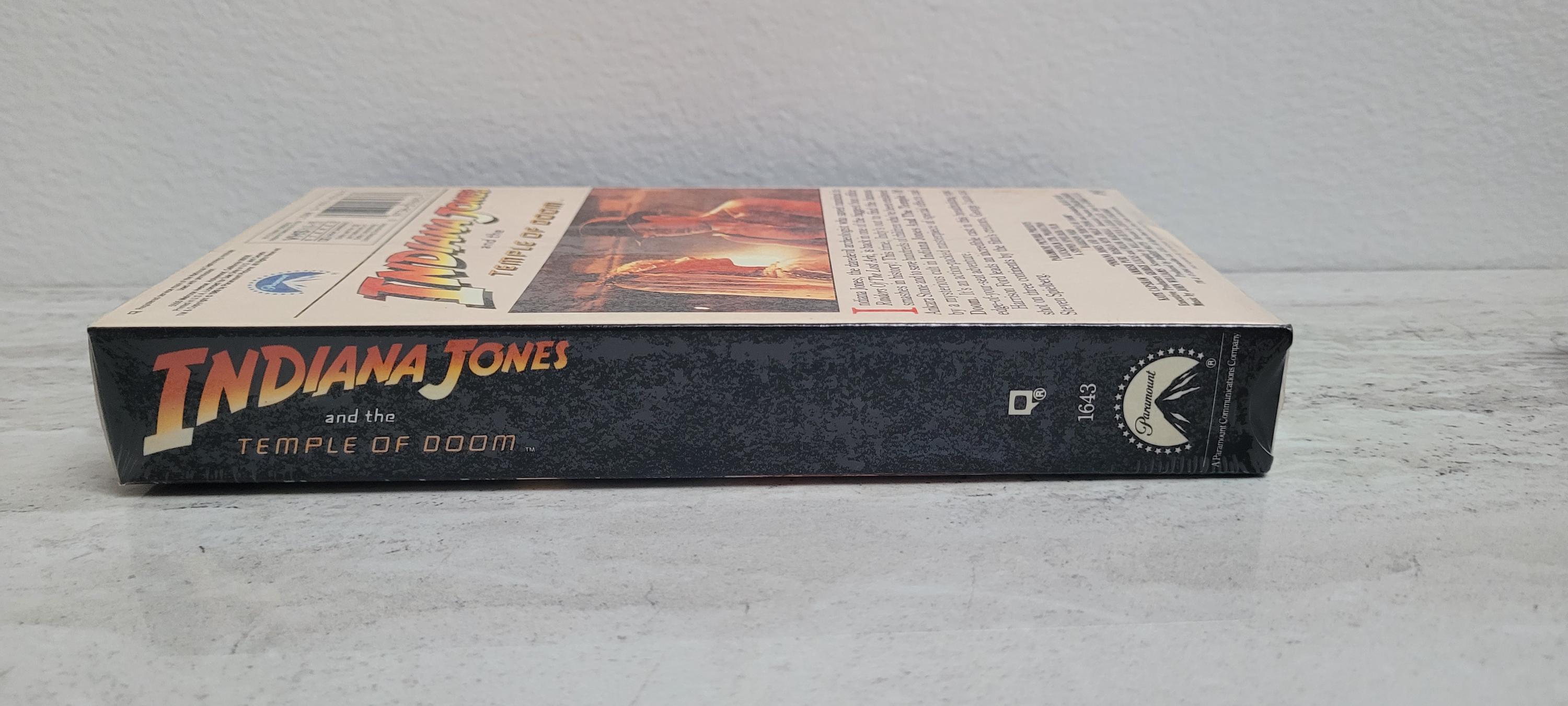 1984 SEALED Indiana Jones and the Temple of Doom VHS Movie Watermarks ...