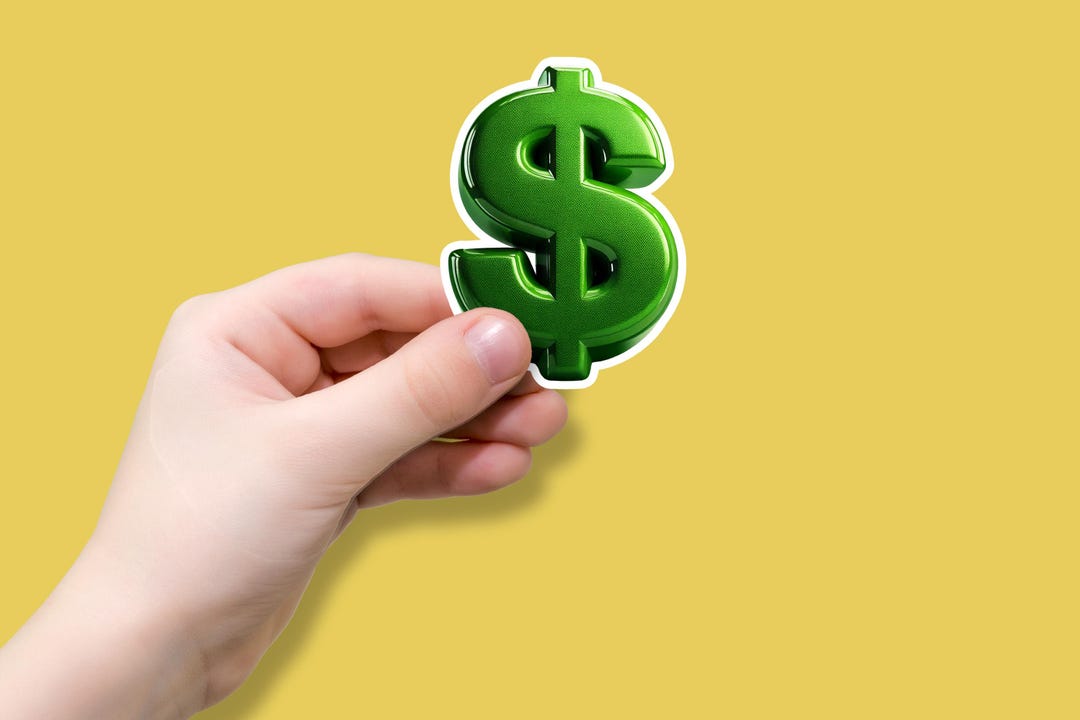 Dollar Sign Stickers, Waterproof Money Symbol Decals, Vibrant Vinyl ...