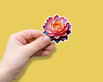 Purple Tulip Flower Sticker, Nature Lovers, Flower Lovers Sticker ...