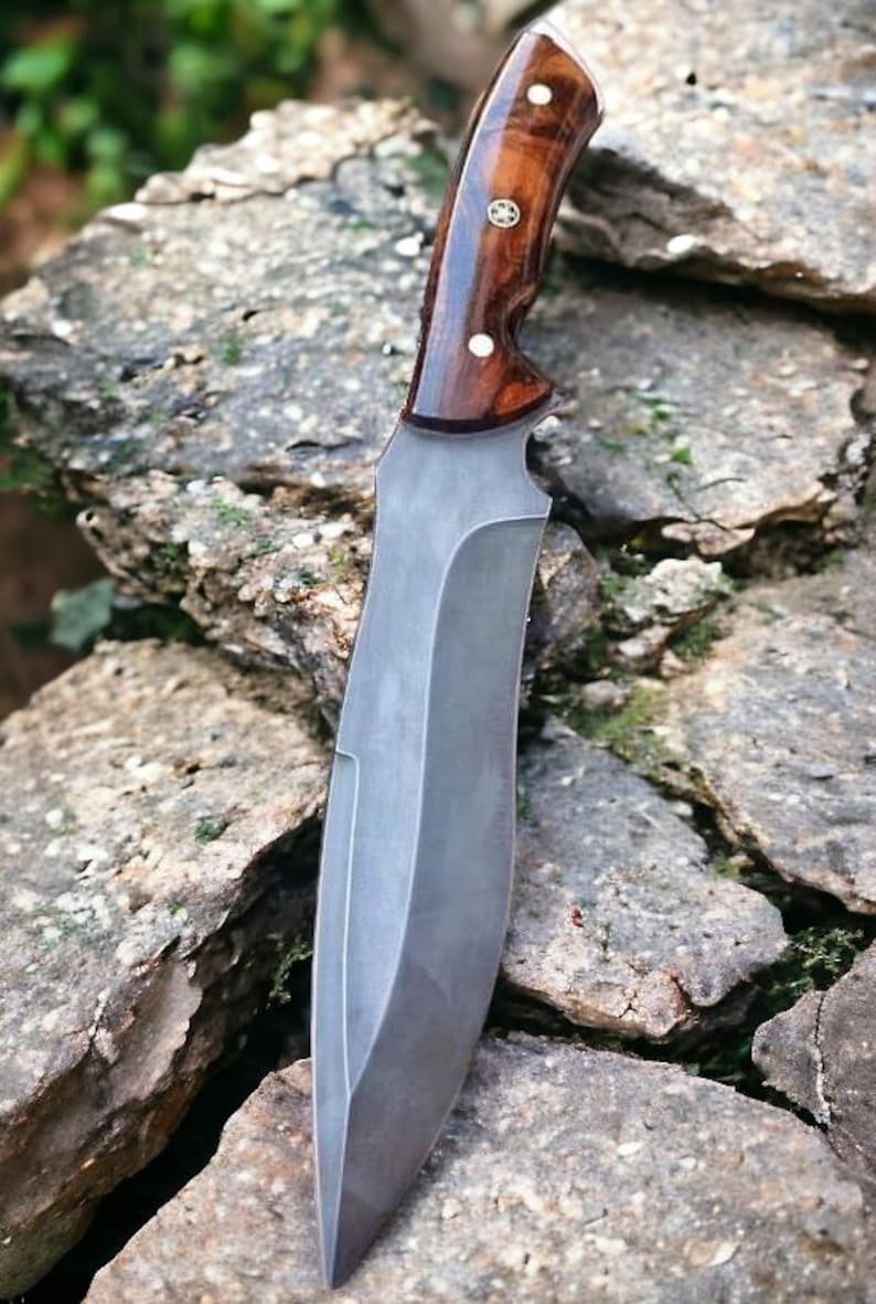Handmade Big Bear Hunting Knife | German K110 Bohler Steel Blade ...