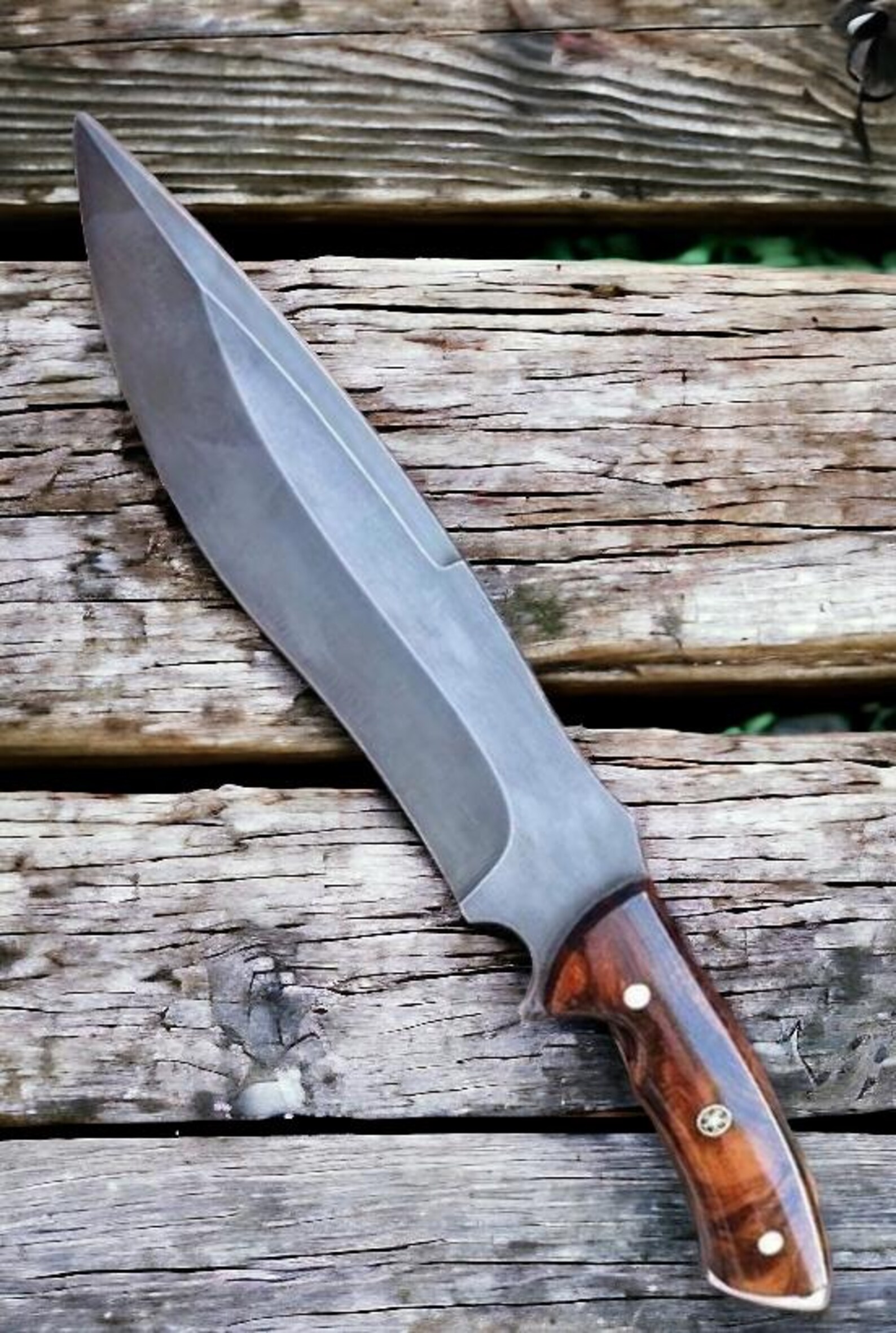Handmade Big Bear Hunting Knife | German K110 Bohler Steel Blade ...