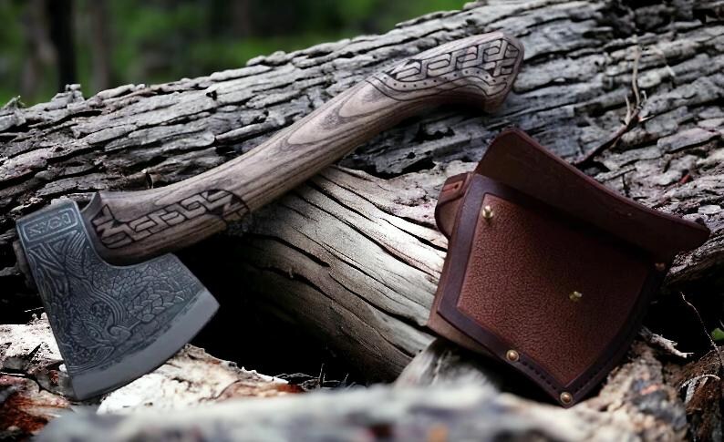 Hammer Forged Vikings Norse Axe Sharp Edge Premium Quality German D2 ...