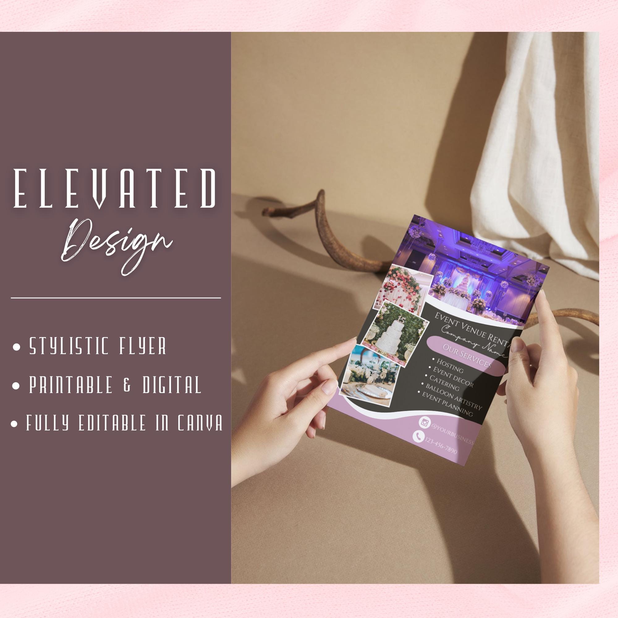 Event Venue Flyer Template | Event Planning Flyer Template | Party ...