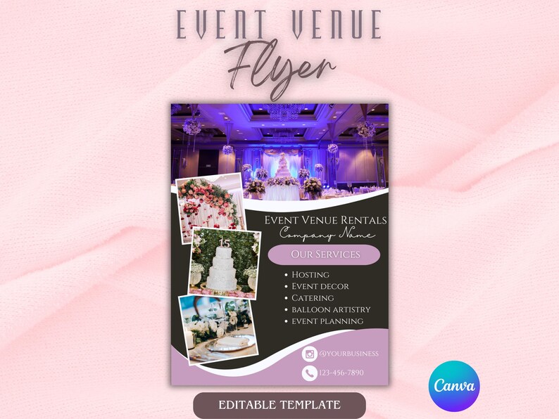 Event Venue Flyer Template | Event Planning Flyer Template | Party ...
