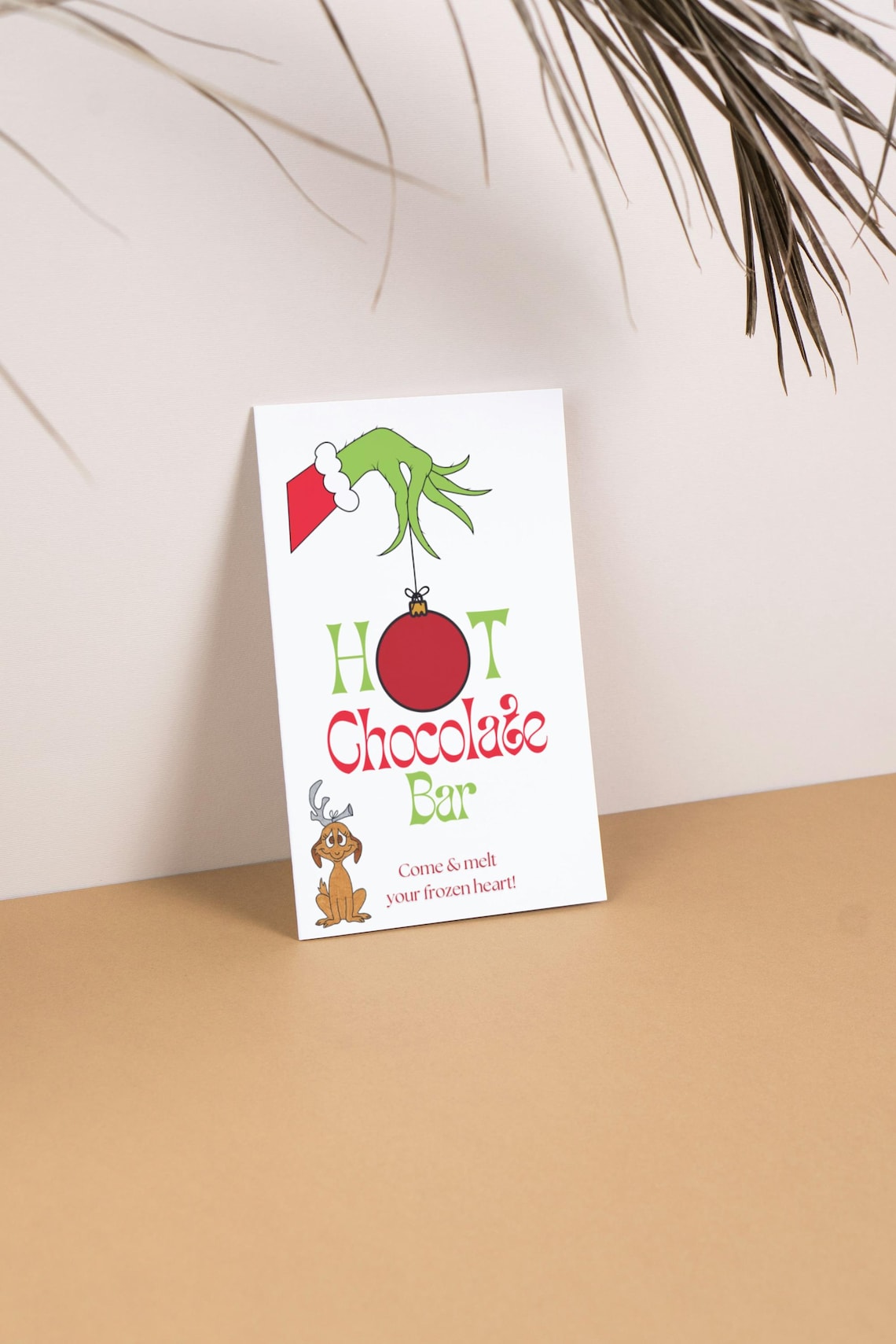 Printable- Grinch Hot Chocolate Bar Printable 4x6 & 8x10 Sign ...