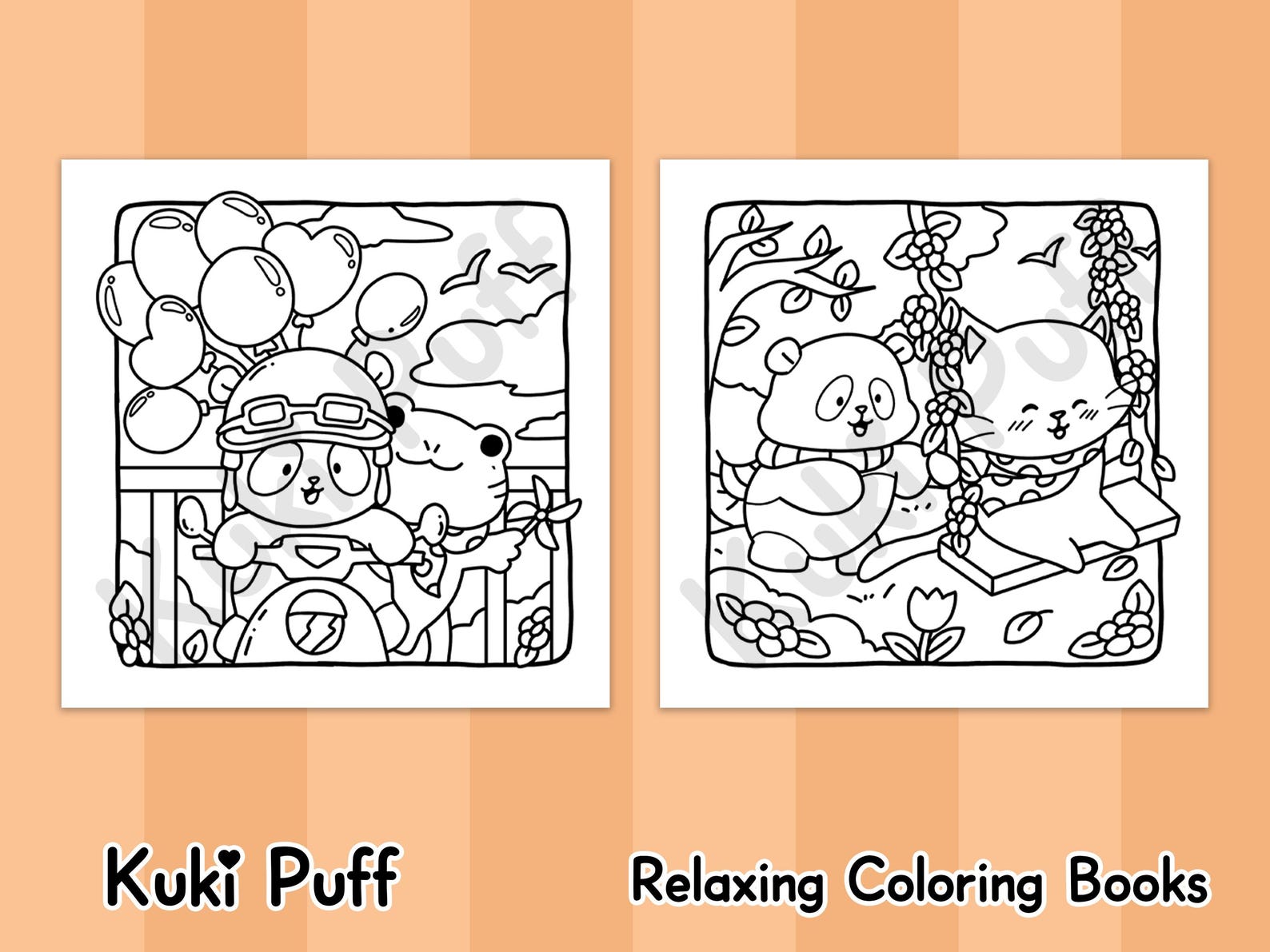 Cozy Times: Cute Animal Characters in Cozy Hygge Moments Coloring Book ...