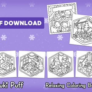 Xmas Corner: Cute Adorable Designs of Cozy Christmas Spaces Coloring ...