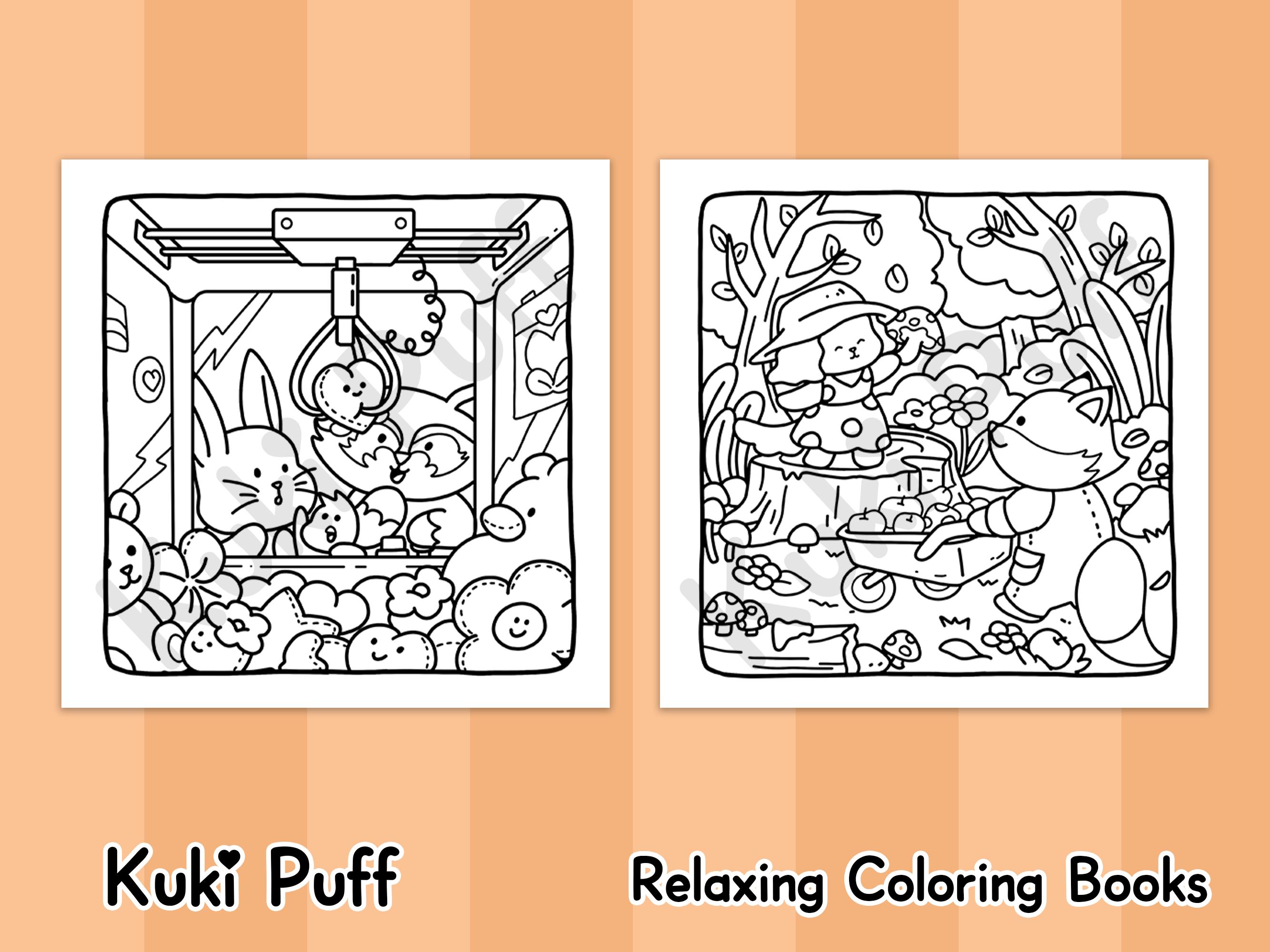 Cozy Times: Cute Animal Characters in Cozy Hygge Moments Coloring Book ...