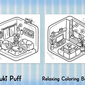 Cozy Corner: Cute Adorable Designs of Cozy, Hygge Spaces Coloring Book ...