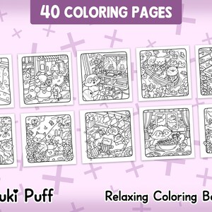 Cozy Times: Cute Animal Characters in Cozy Hygge Moments Coloring Book ...