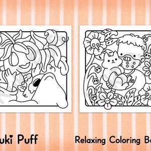 Spooky Times: Adorable Creepy Creatures in Cozy Moments Coloring Book ...