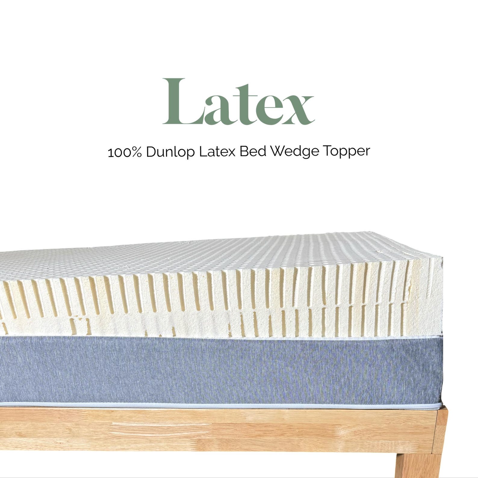 Bed Topper Inclined Dunlop Latex Wedge, 5 Inch Incline Bed Elevator ...