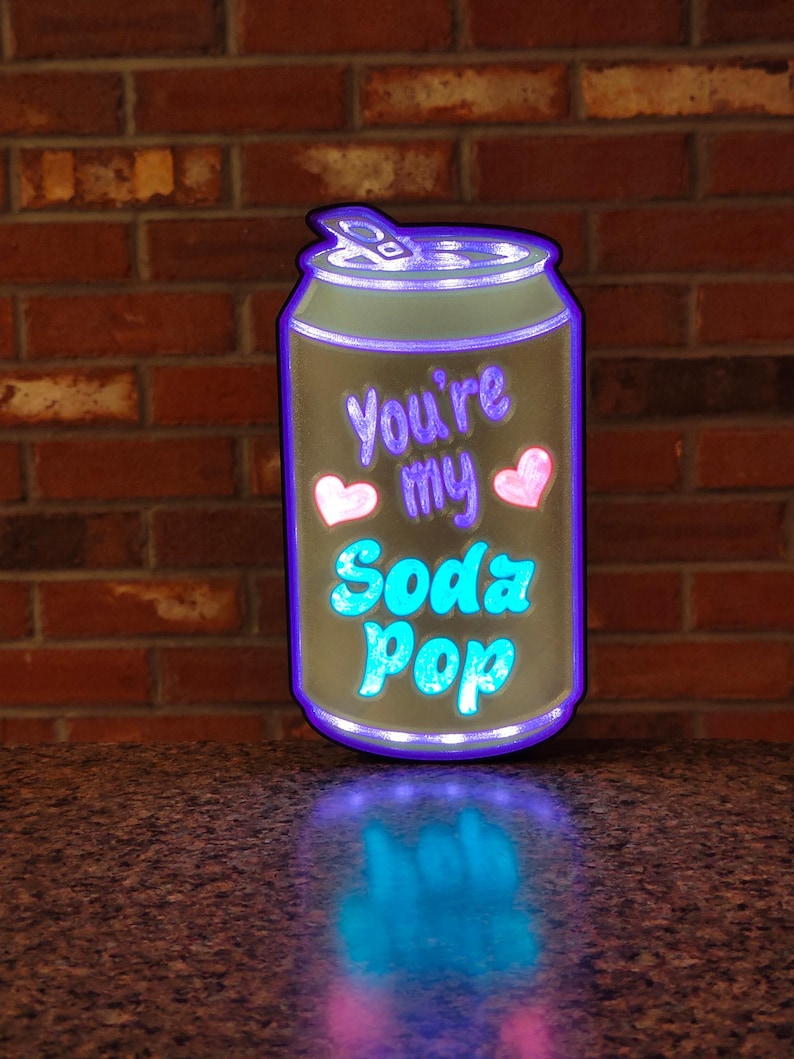You're My Soda Pop Illuminated Sign - Etsy