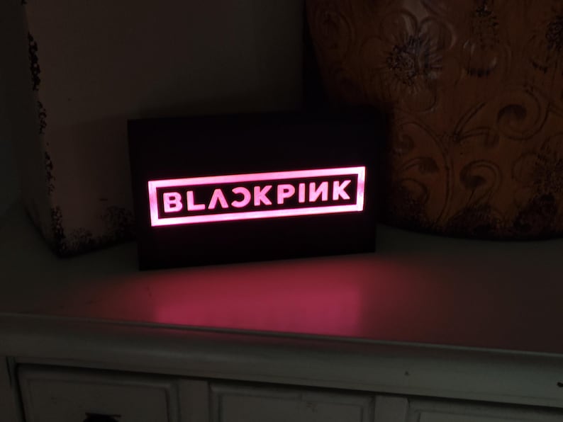 BLACKPINK Logo LED Sign | BLACKPINK K-pop Illuminated Lightbox - Etsy