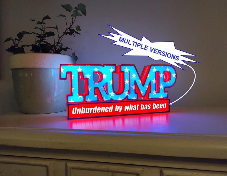 TRUMP Light up Signs (multiple Versions) - Etsy