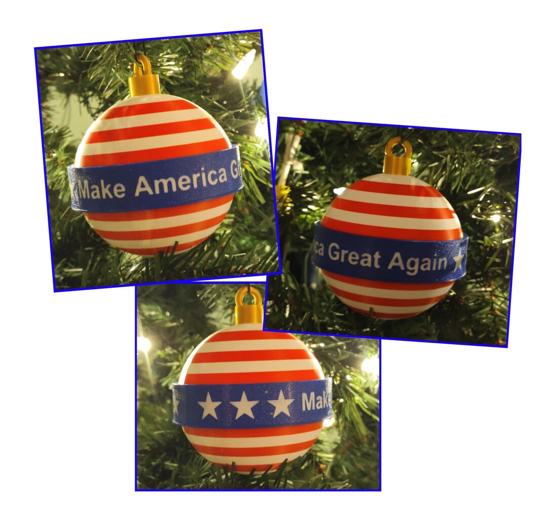 MAGA Christmas Ornament: Patriotic Holiday Decor - Etsy