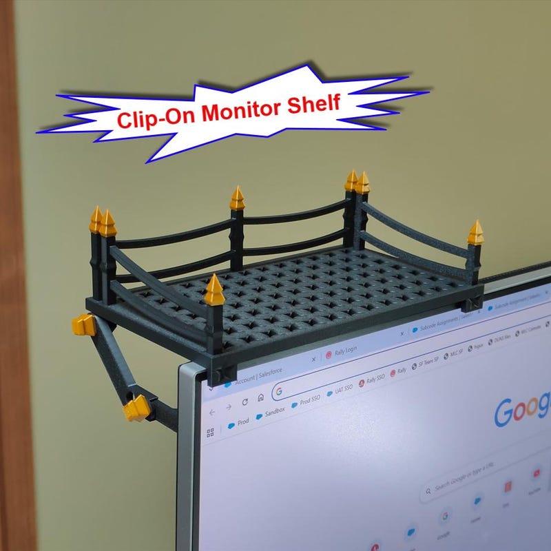 Clip on Monitor Shelf - Etsy