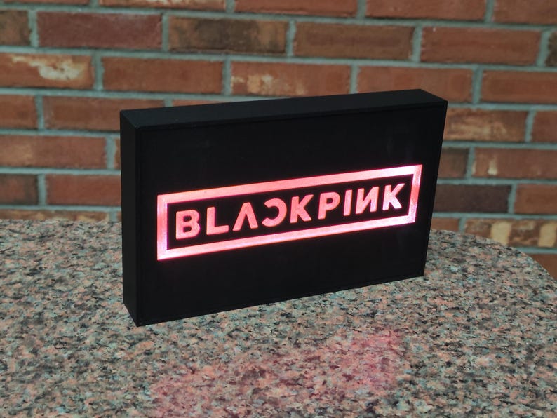 BLACKPINK Logo LED Sign | BLACKPINK K-pop Illuminated Lightbox - Etsy