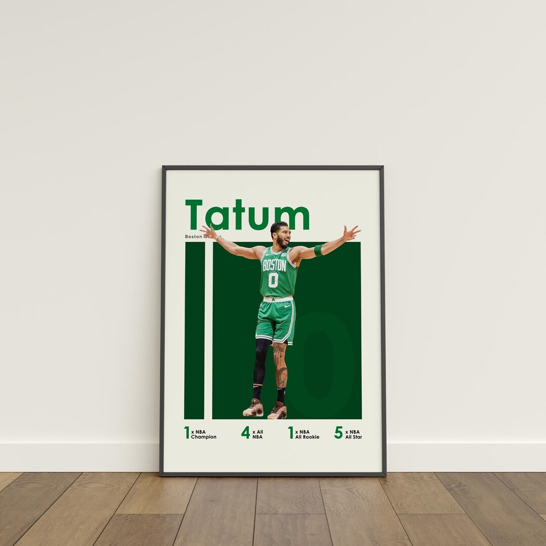 Jayson Tatum Poster, Basketball Poster, NBA Poster, Sports Poster ...
