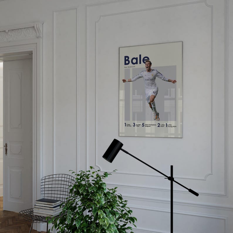 Gareth Bale Poster, Football Poster, Soccer Poster, Sports Poster, Real ...