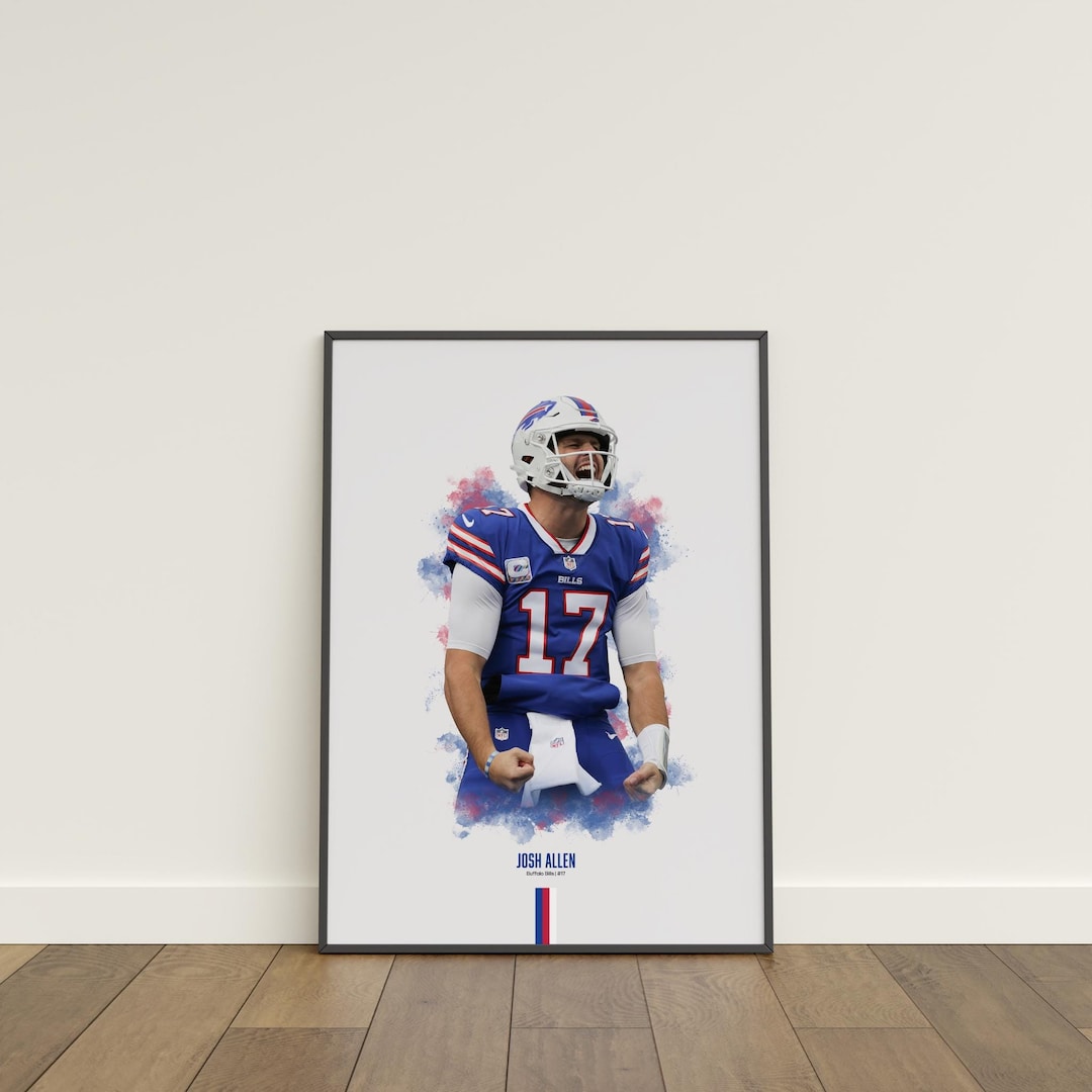 Josh Allen Poster, NFL Poster, American Football Poster, Sports Poster ...
