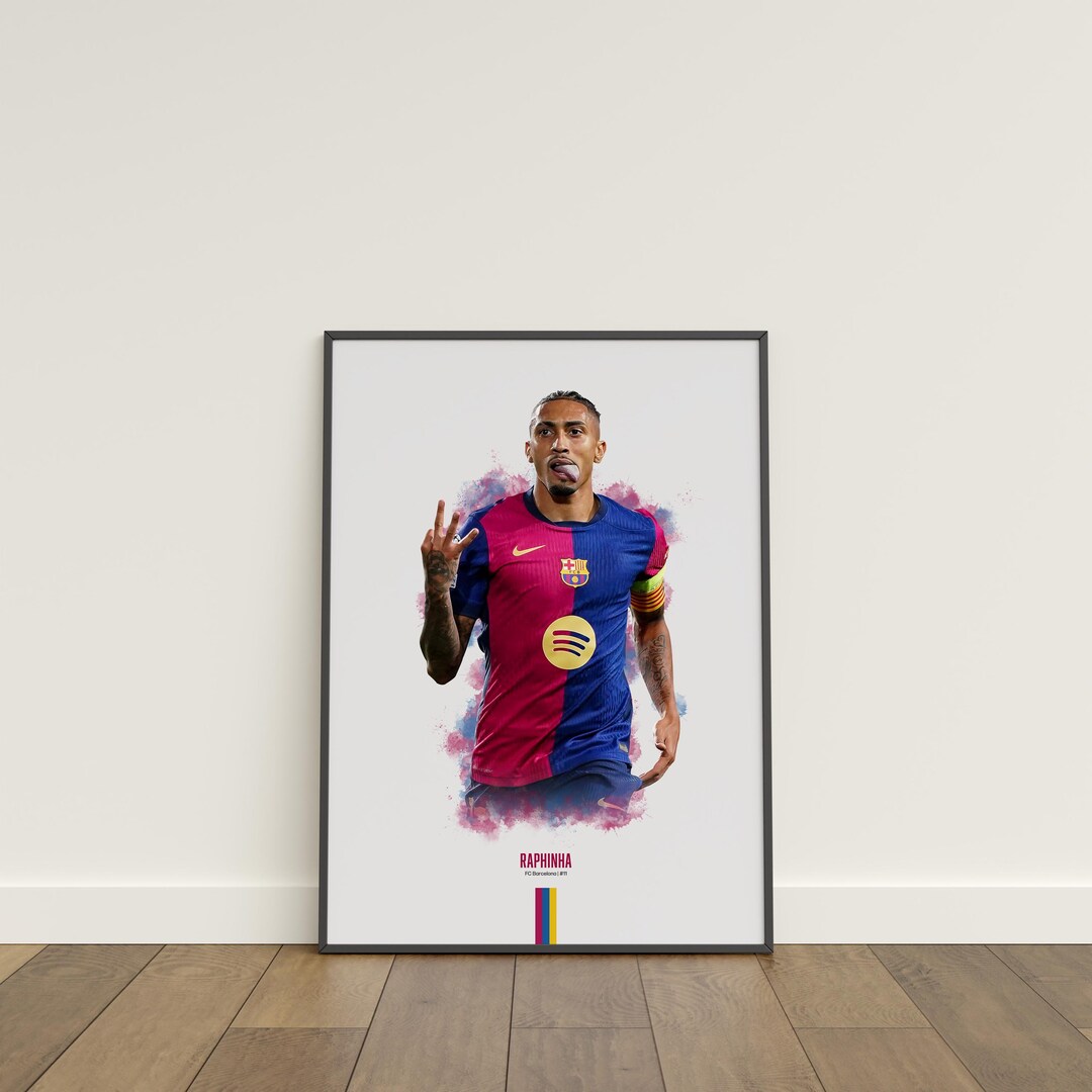 Raphinha Poster, Football Poster, Soccer Poster, Sports Poster, FC ...