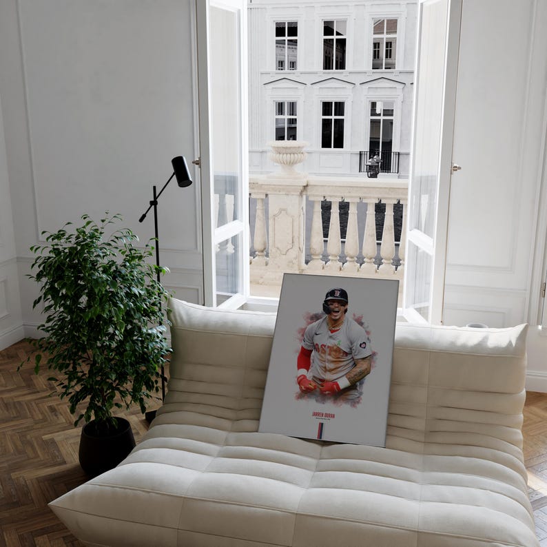 Jarren Duran Poster, Baseball Poster, MLB Poster, Sports Poster, Boston ...