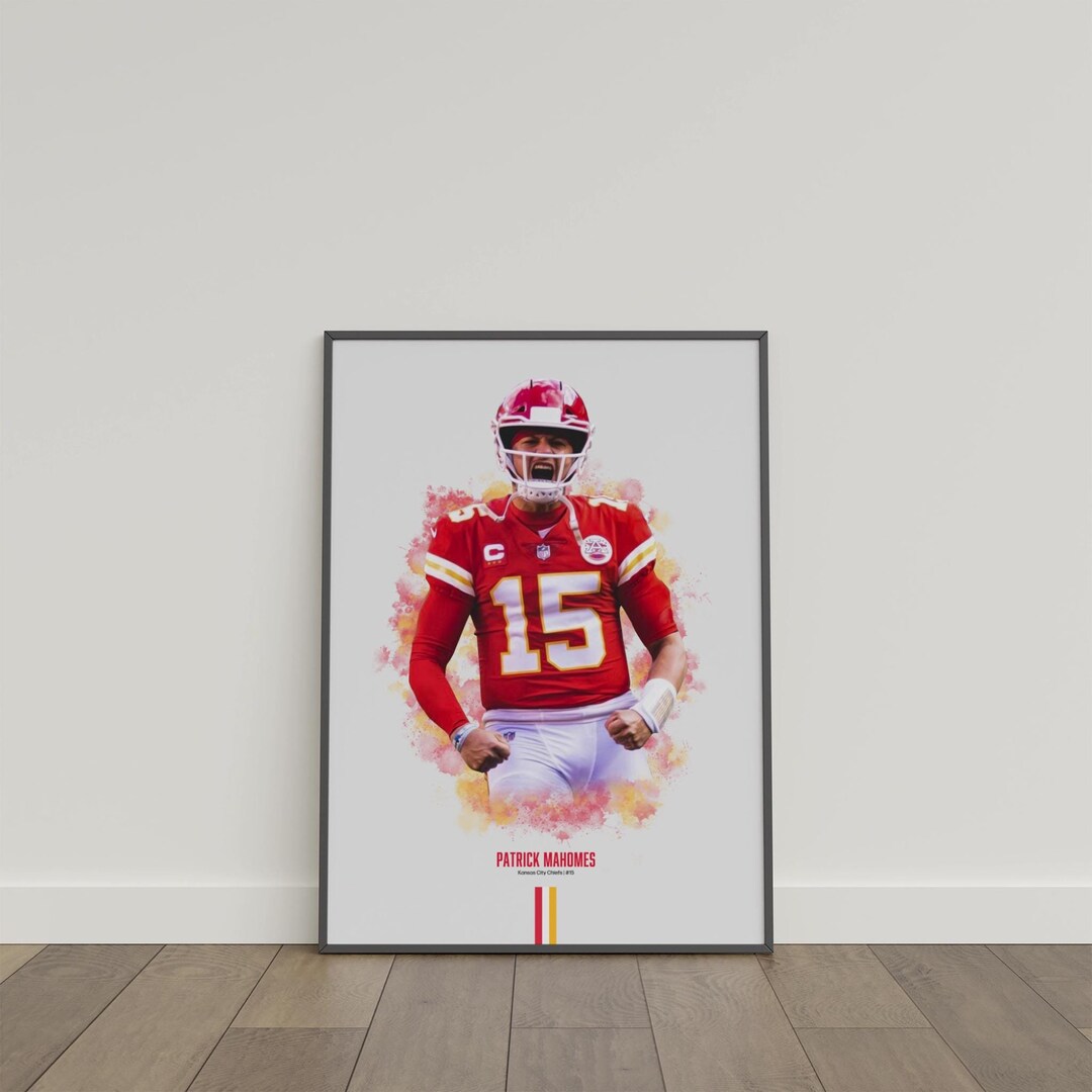 Patrick Mahomes Poster, NFL Poster, American Football Poster, Sports ...