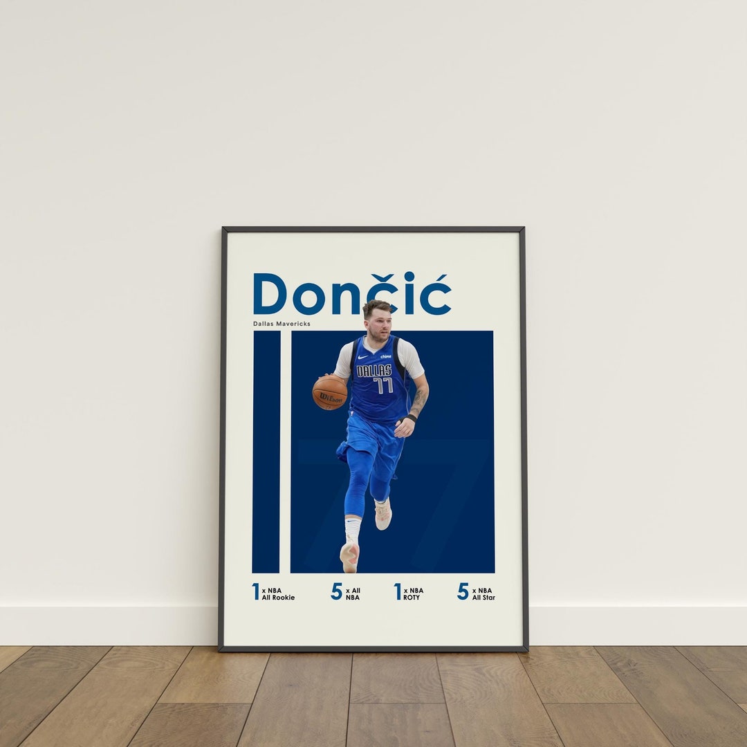 Luka Doncic Poster, Basketball Poster, NBA Poster, Sports Poster ...