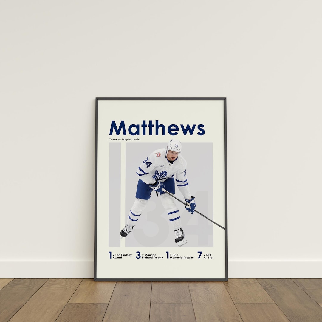 Auston Matthews Poster, Hockey Poster, NHL Poster, Sports Poster ...