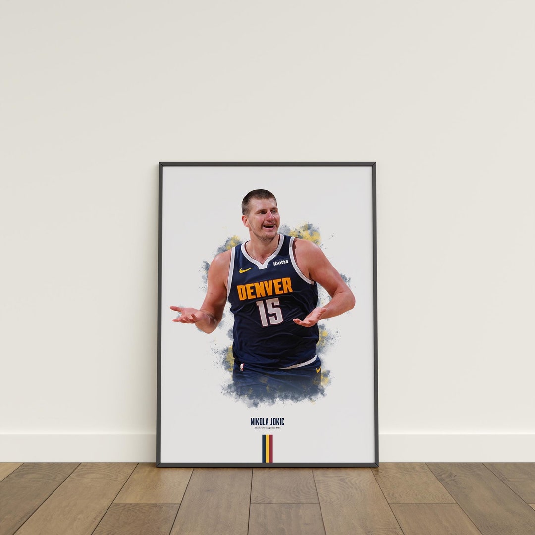 Nikola Jokic Poster, Basketball Poster, NBA Poster, Sports Poster ...